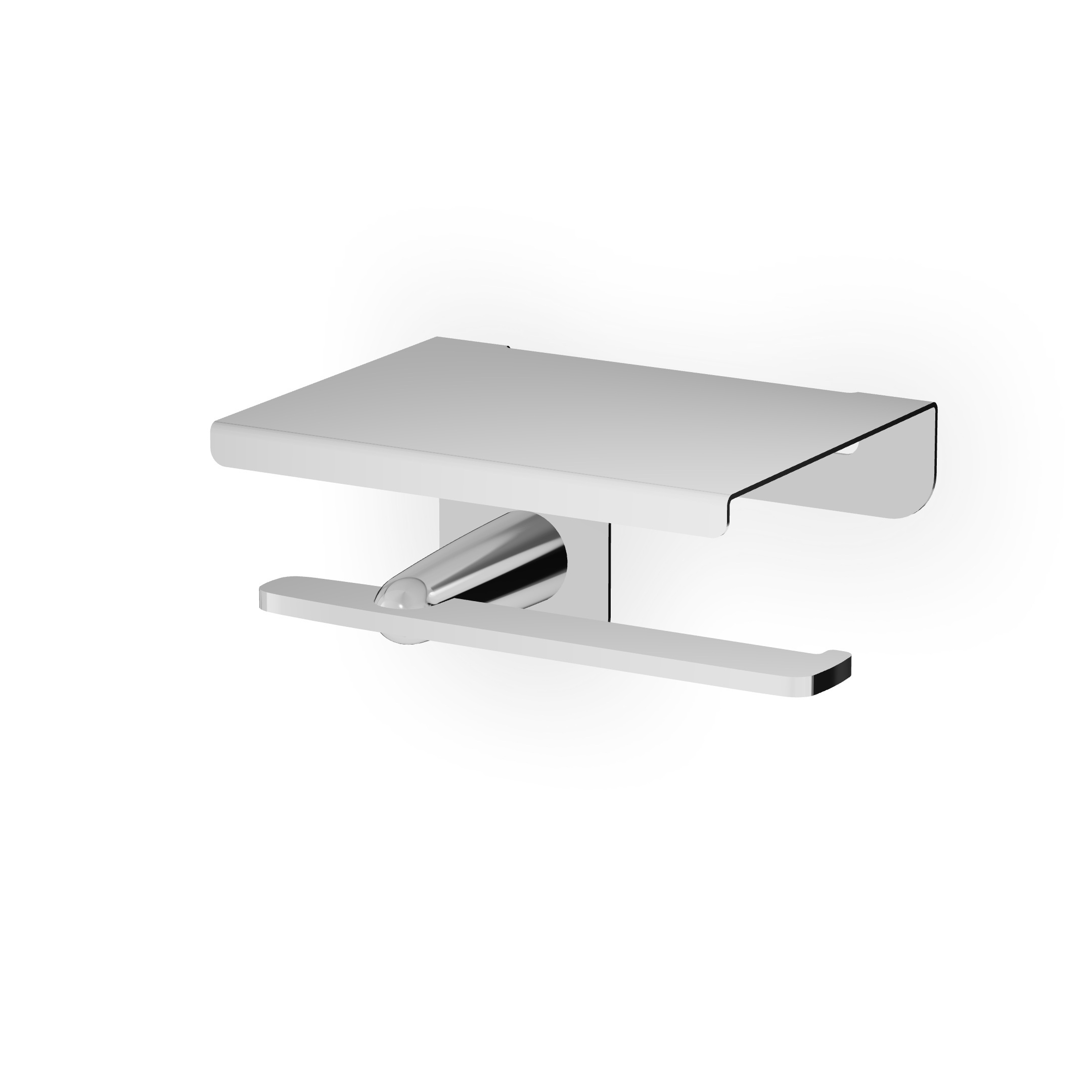 Zucchetti - Toilet paper holder with shelf